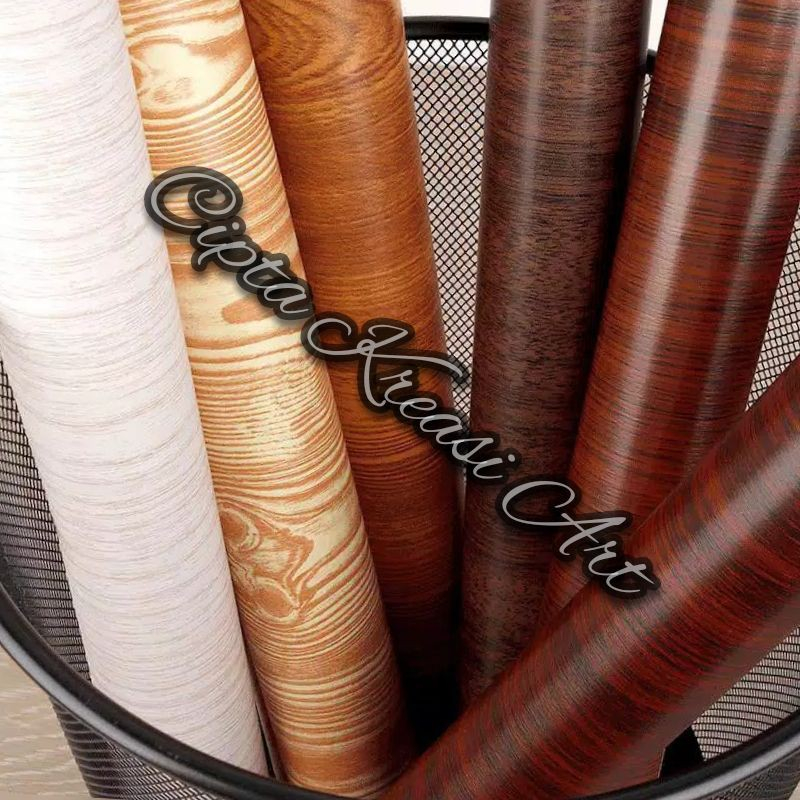 Jual WALL STICKER MOTIF KAYU / STIKER SERAT KAYU MOTIF MARMER / STIKER ...