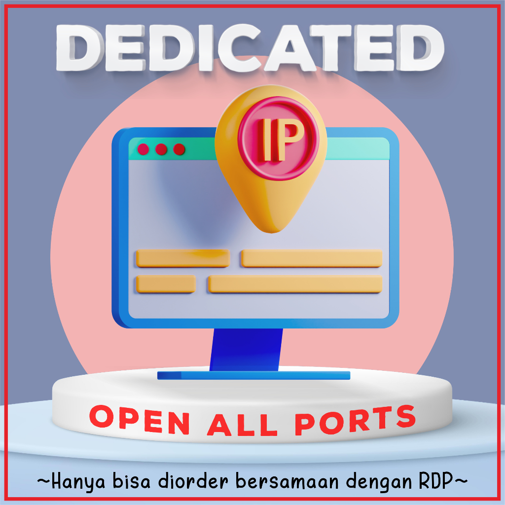 Jual Dedicated IP Untuk Open All Port RDP | Shopee Indonesia