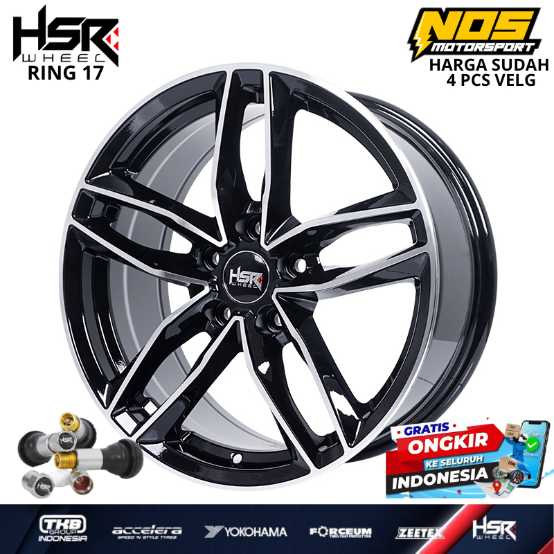Jual VELG HSR RING 17 UNTUK MOBIL MERCY, INNOVA, HRV, PCD 5X112 LEBAR 7,5 ET 42 WARNA TUTON ...