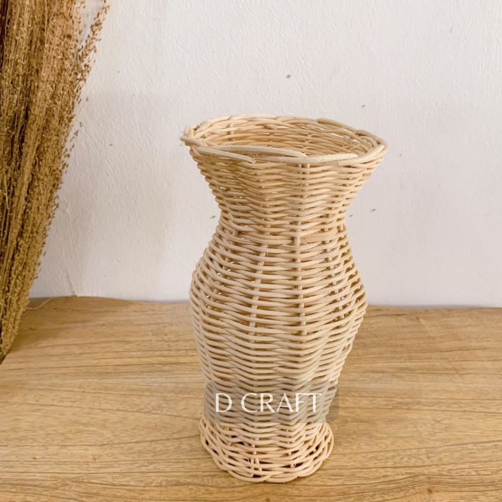 Jual Guci Rotan Vas Rotan Pot Rotan Vas Bunga Rotan Pot Rustic Pot ...