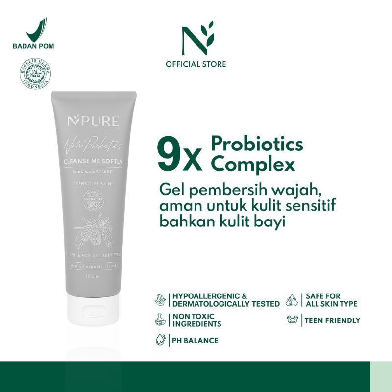 Jual N'PURE NONI GEL CLEANSER PROBIOTICS "CLEANSE ME SOFTLY" GEL ...