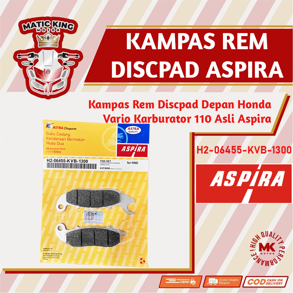Jual Kampas rem dispad discpad depan belakang Vario Karburator 110 ...