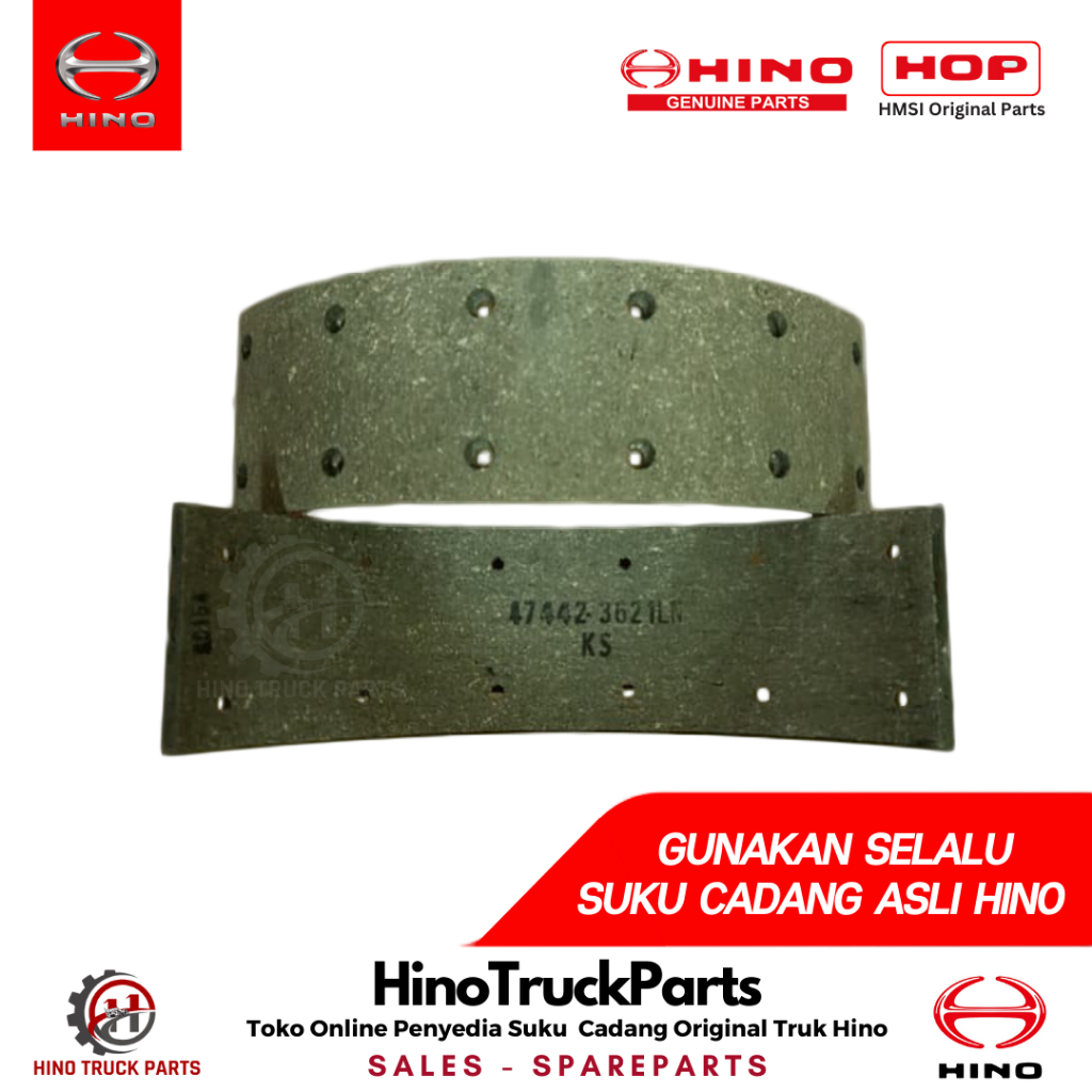 Jual Kampas Rem Hino Dutro 110 Hino Dutro Engkel 47442-3621LN Asli HOP ...