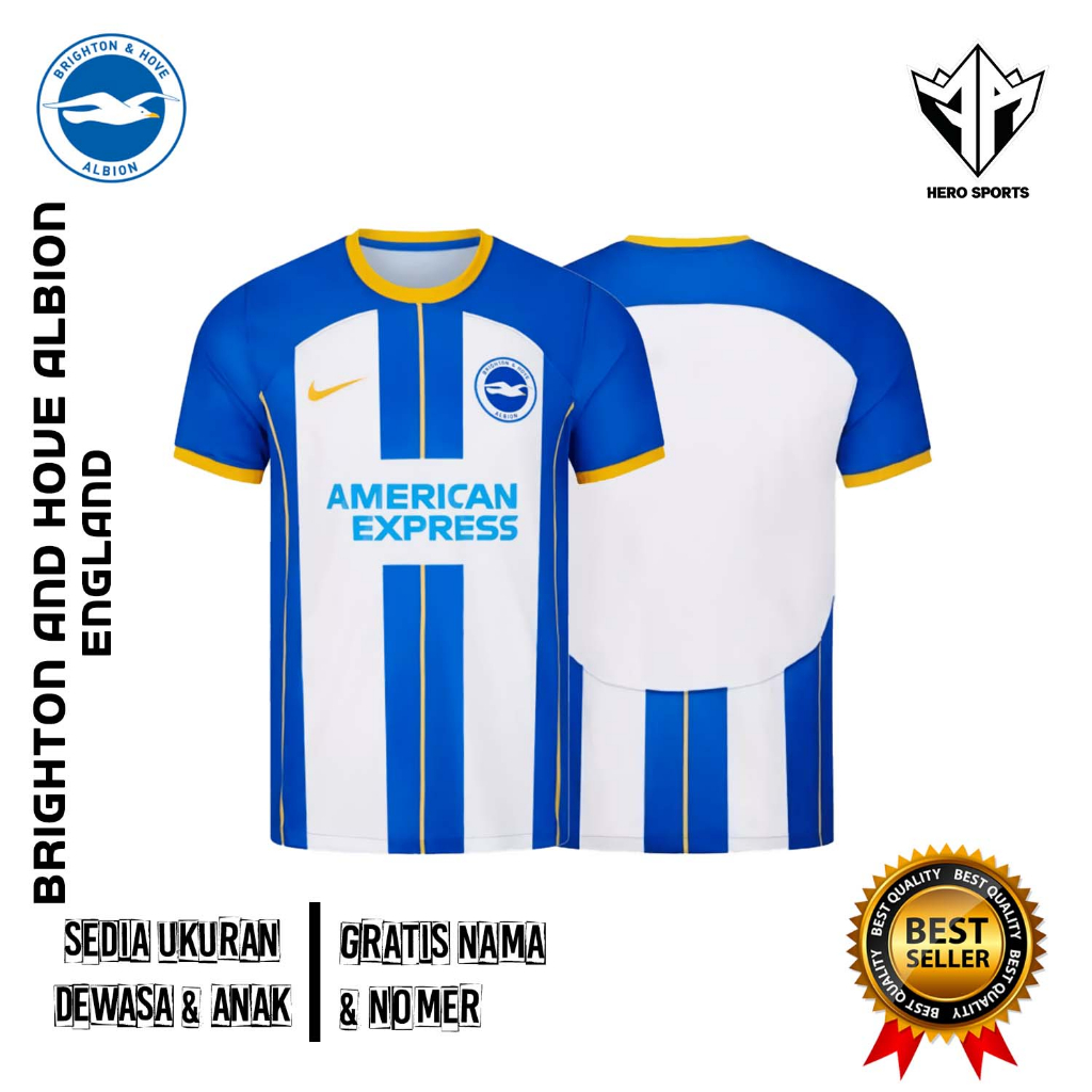 Jual Jersey Brighton 22-23 Full Printing | Shopee Indonesia