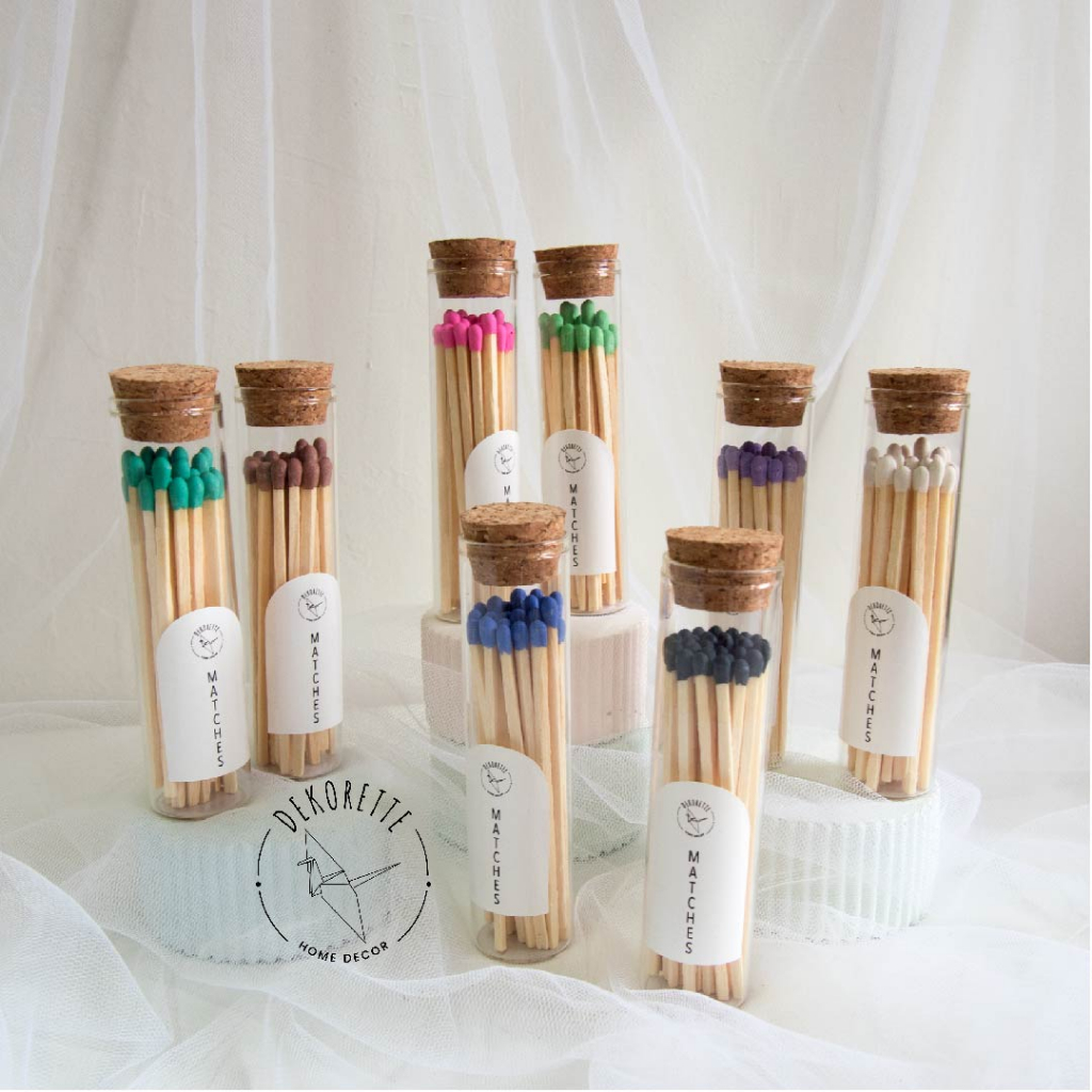 Jual DEKORETTE - Korek api kayu aesthetic / korek api kayu panjang ...