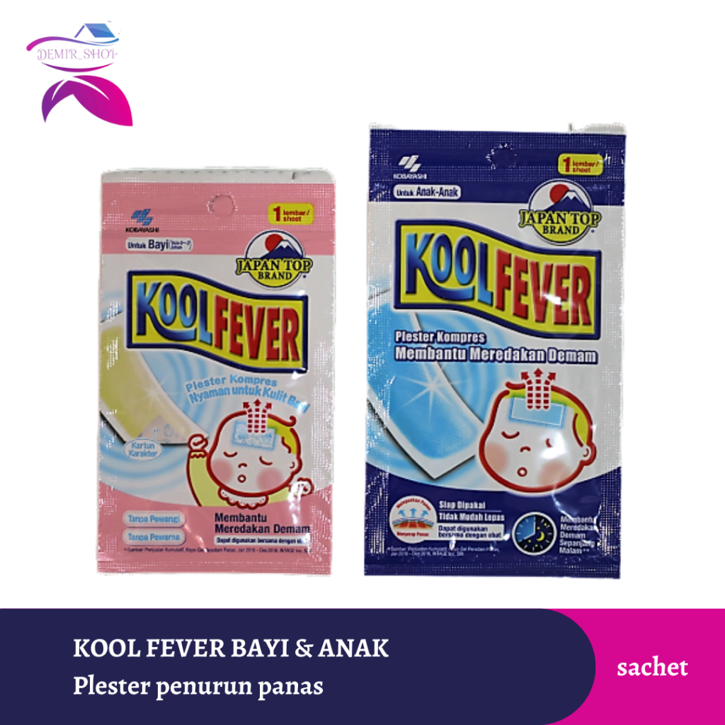 Jual Kool Fever Plester Kompres Penurun Panas / Kool Fever Baby & Anak ...