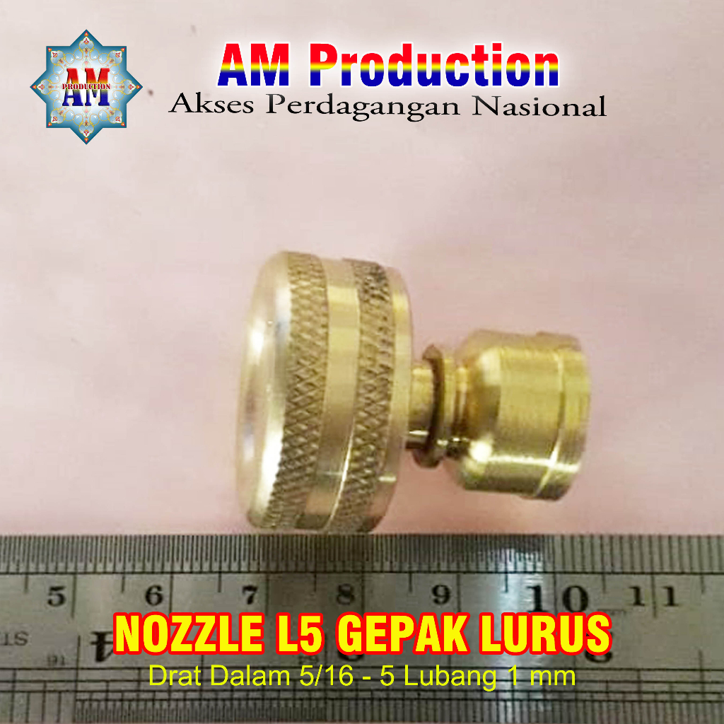 Jual Nozzle Lubang 5 Gepak Lurus Alat Semprot Pertanian | Shopee Indonesia