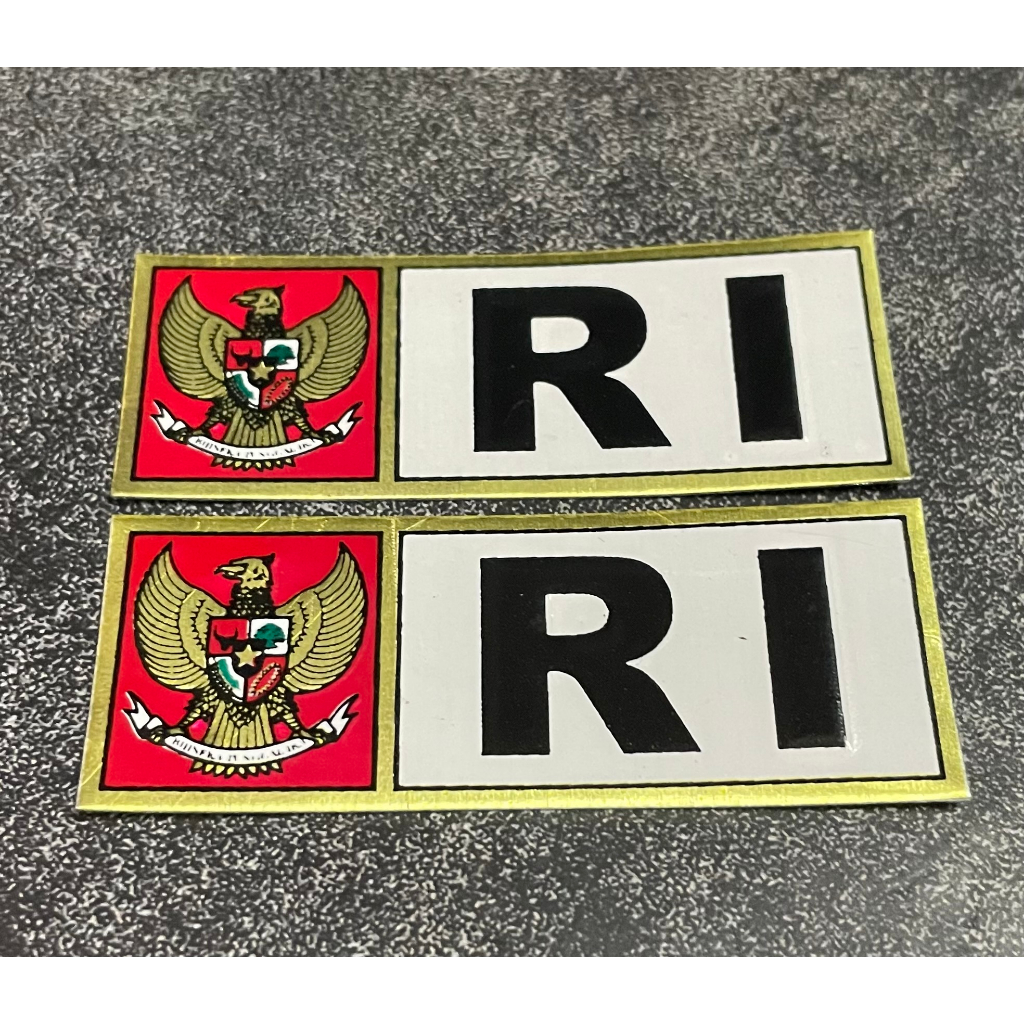 Jual Sticker Plat Indonesia Merah Putih (Kcl) Stiker Plat RI Stiker RI ...