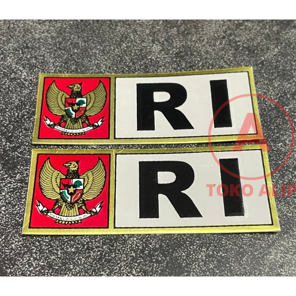 Jual Sticker Plat Indonesia Merah Putih (K) Stiker Plat RI Stiker RI ...