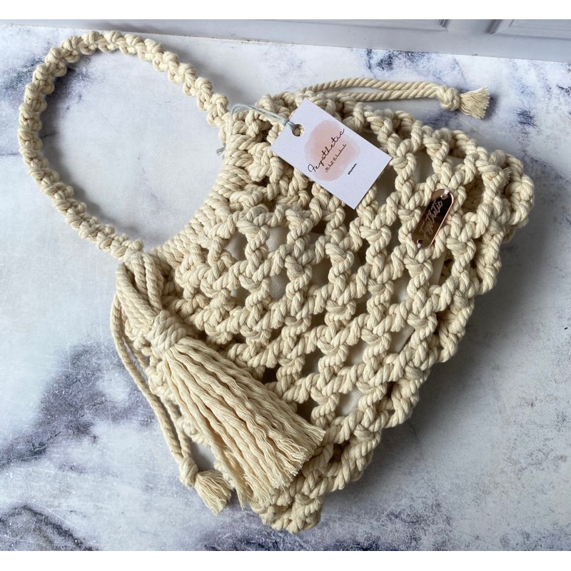 Jual Mini Bag Macrame Handmade / Tas Macrame / Sling Bag / Shoulder Bag ...