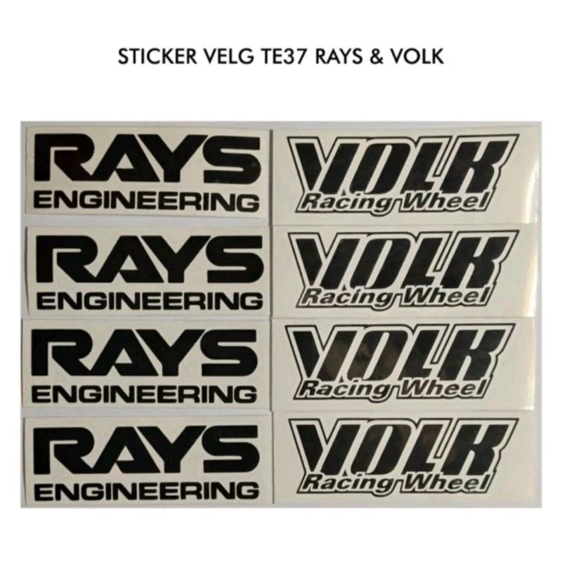 Jual CUTTING STICKER VELG RAYS VOLK STICKER VELG TE37-SL | Shopee Indonesia