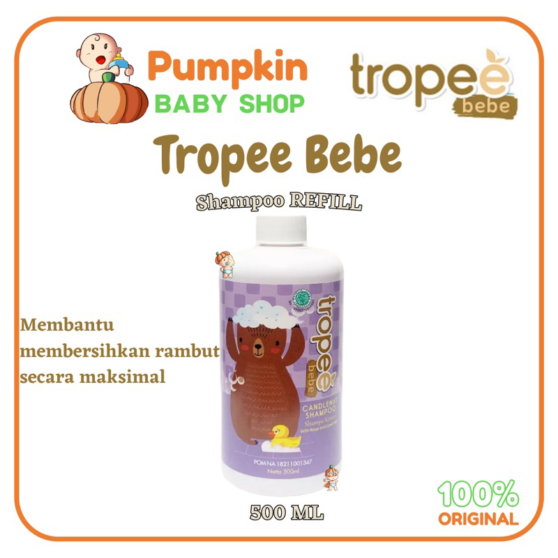 Jual Tropee bebe Shampoo Kemiri Refill 500ML | Shopee Indonesia