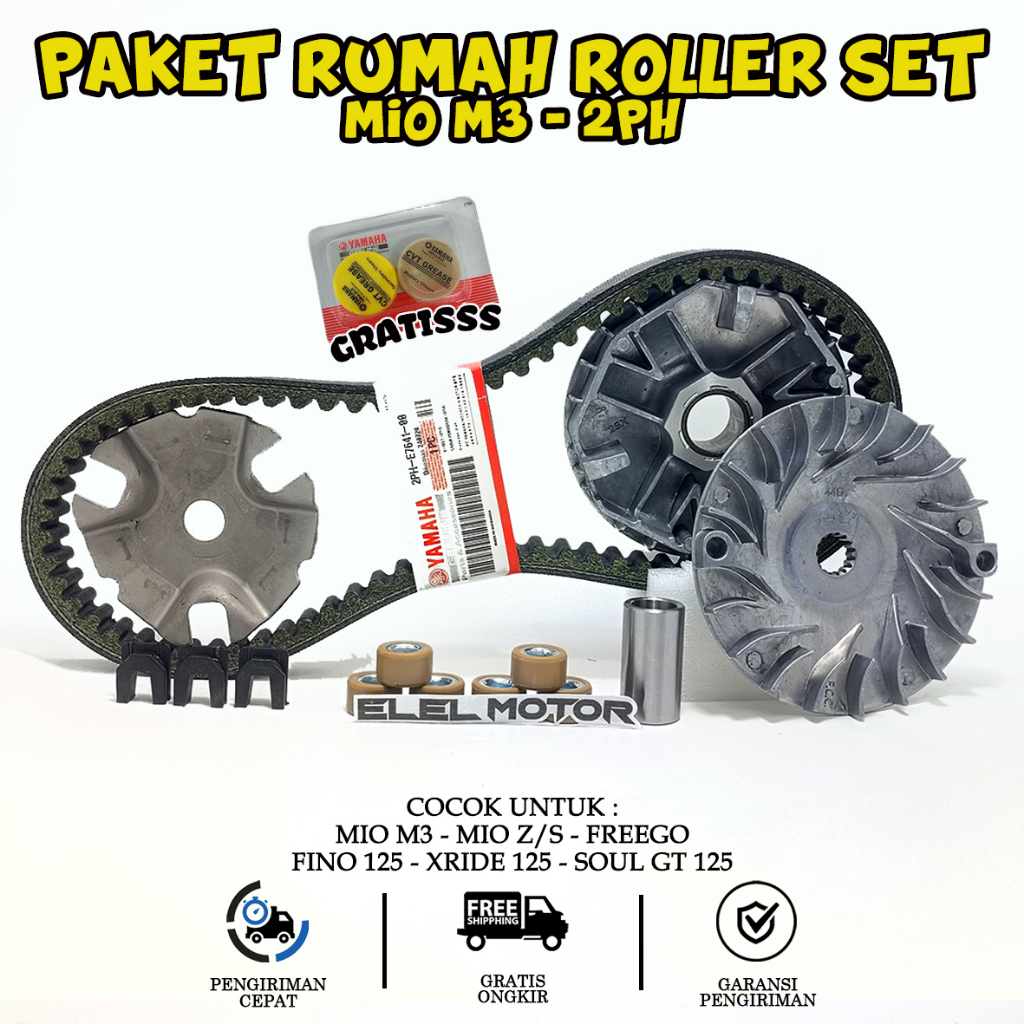 Jual Paket kirian CVT rumah roller roler loler vanbelt v belt Mio M3 Z ...
