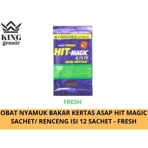 Jual Obat Nyamuk Bakar Kertas Asap HIT Magic Sachet/ Renceng isi 12 ...