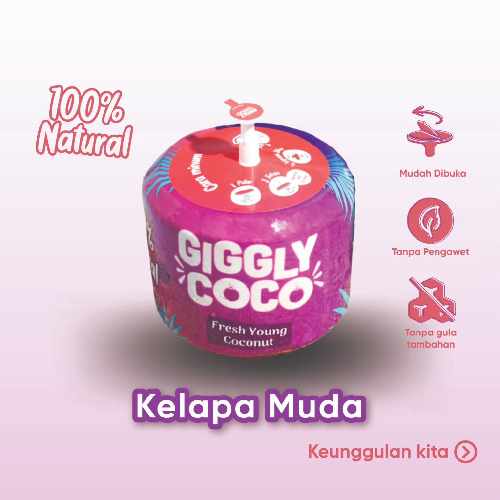 Jual Giggly Coco - Young Coco (Kelapa Muda) isi 1 buah | Shopee Indonesia