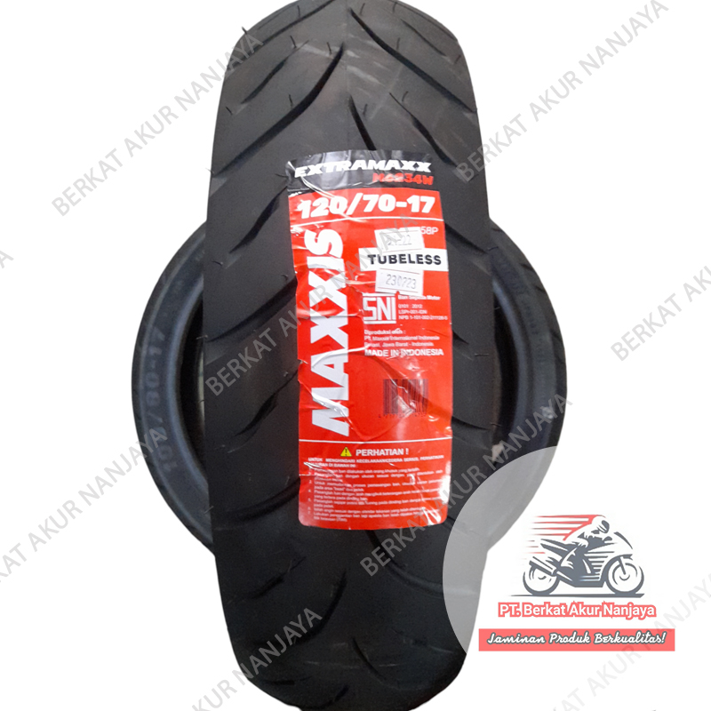 Jual Maxxis Extramaxx M6234W 120/70-17 Ban Motor Sport Tubeless BONUS ...