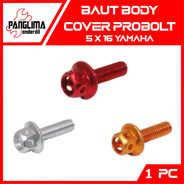 Jual Baut Probolt Motor Yamaha M5x16 M 5x16-M5- 5 X 16 Merah-Emas ...