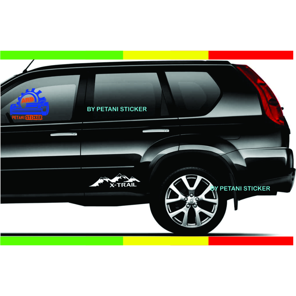 Jual STIKER STICKER MOBIL X-TRAIL MOTIF GUNUNG BODY MOBIL CUTTING ...
