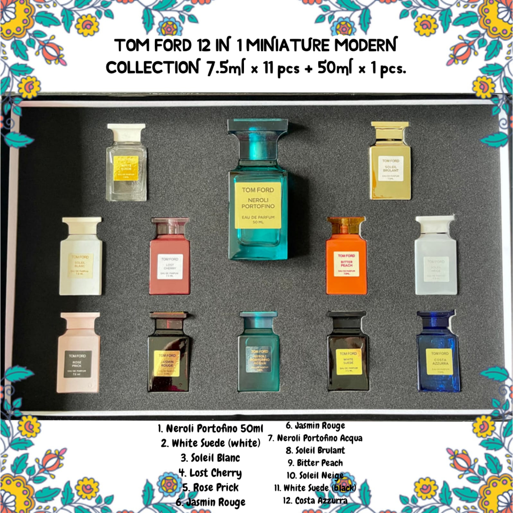 Jual Parfum TOM FORD MINIATURE COLLECTION GIFT SET 12 IN 1 ORIGINAL ...