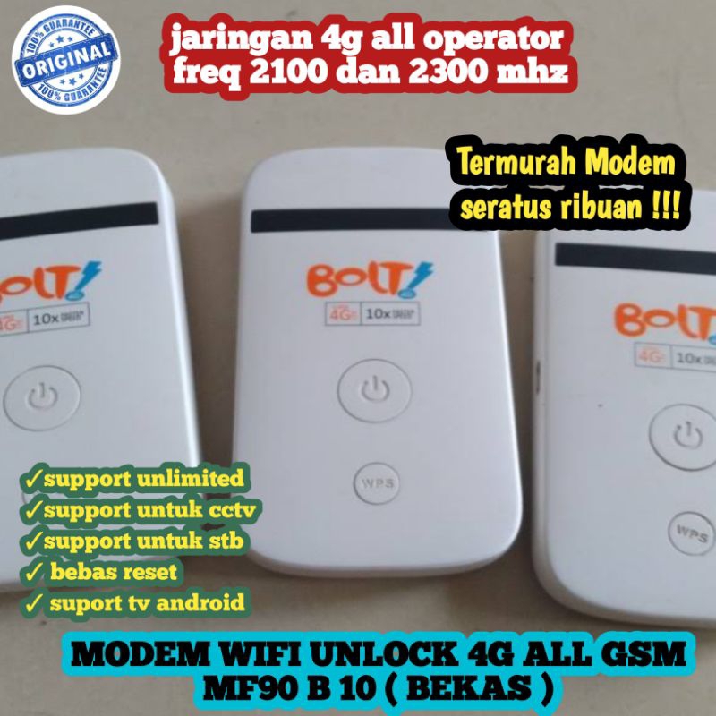 Jual MODEM MIFI UNLOCK 4G ALL GSM Bisa semua kartu ZTE mf90 ( bekas ) | Shopee Indonesia