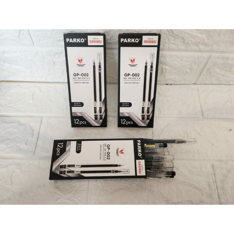 Jual PULPEN GEL GREEBEL/ PENA GEL PEN/ PULPEN TINTA/ PULPEN GREEBLE PARKO GP-002/ 0,4 (13PCS ...
