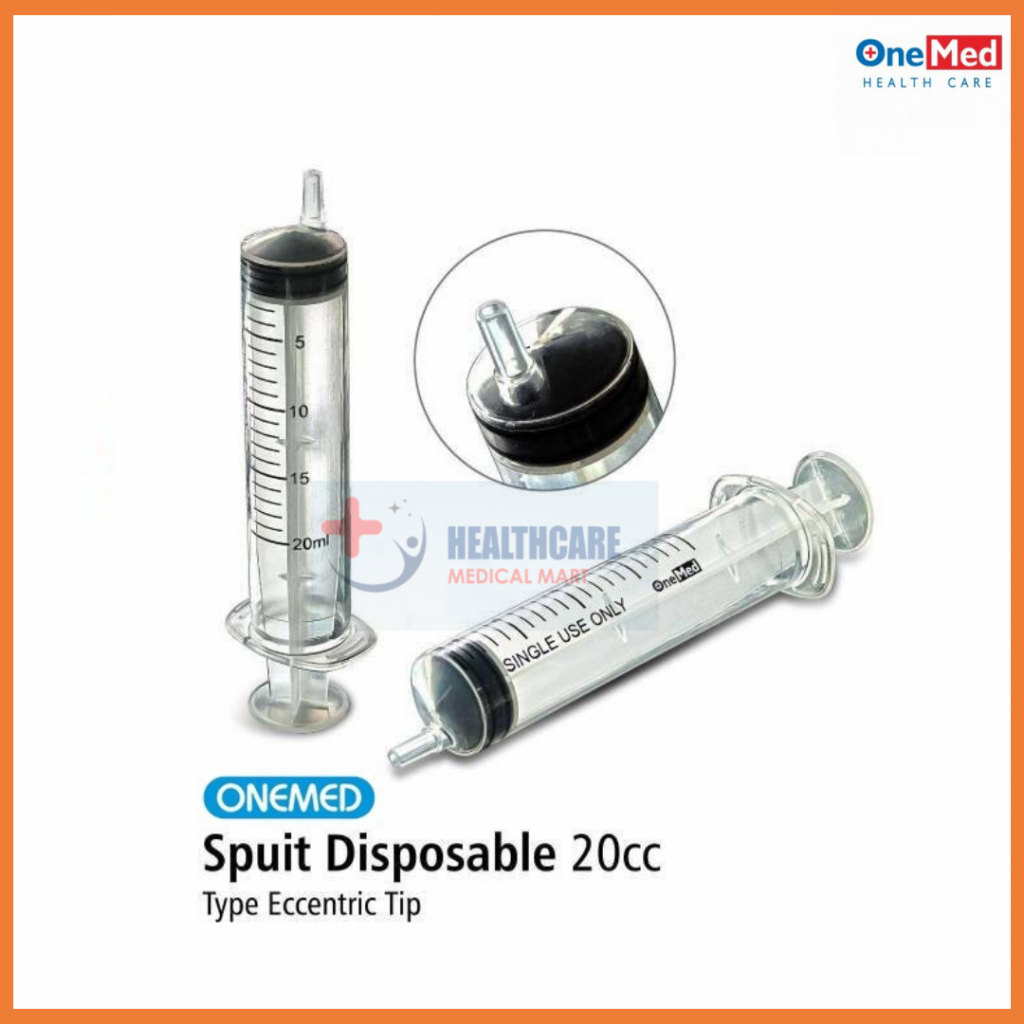 Jual Spuit 20cc OneMed / Spuit 20ml OneMed ECERAN tanpa jarum | Shopee Indonesia