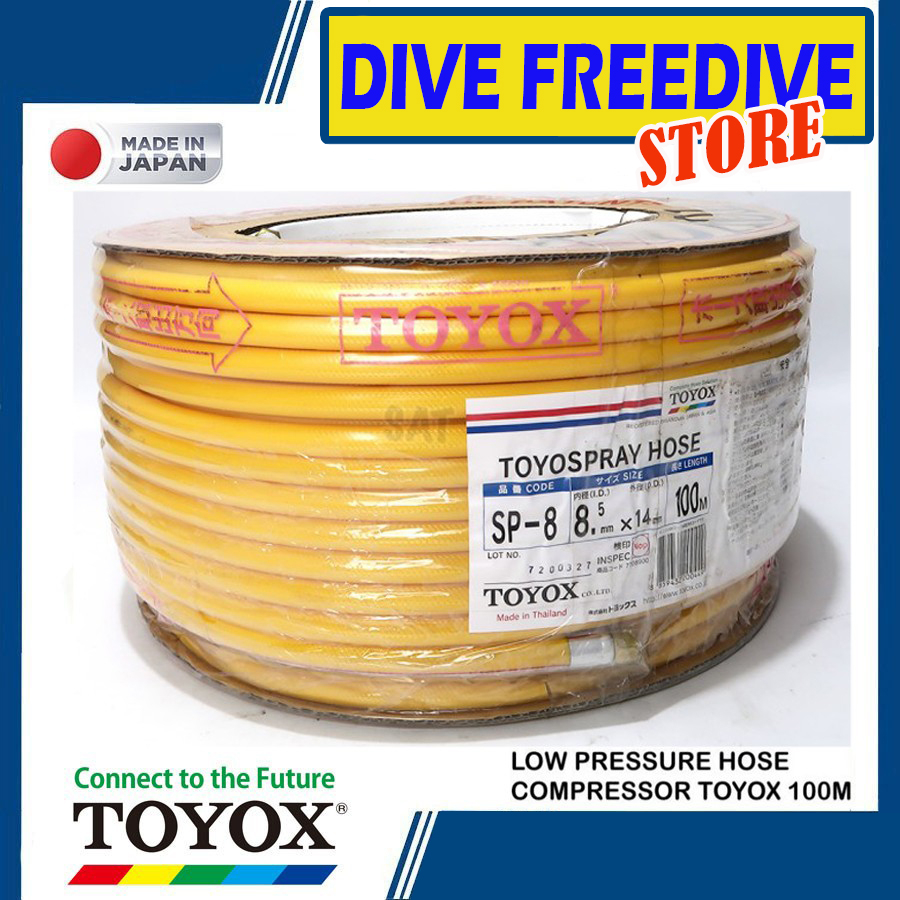 Jual Selang LP Hose Toyox SP-8 100m Compressor Breathing Air Kompresor ...