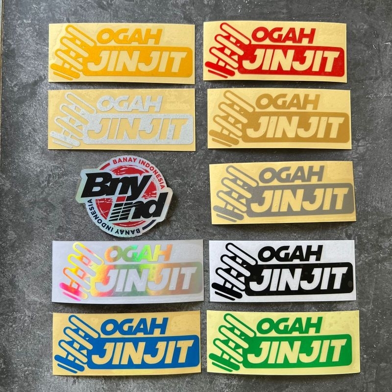 Jual Stiker Sticker OGAH JINJIT cutting | Shopee Indonesia