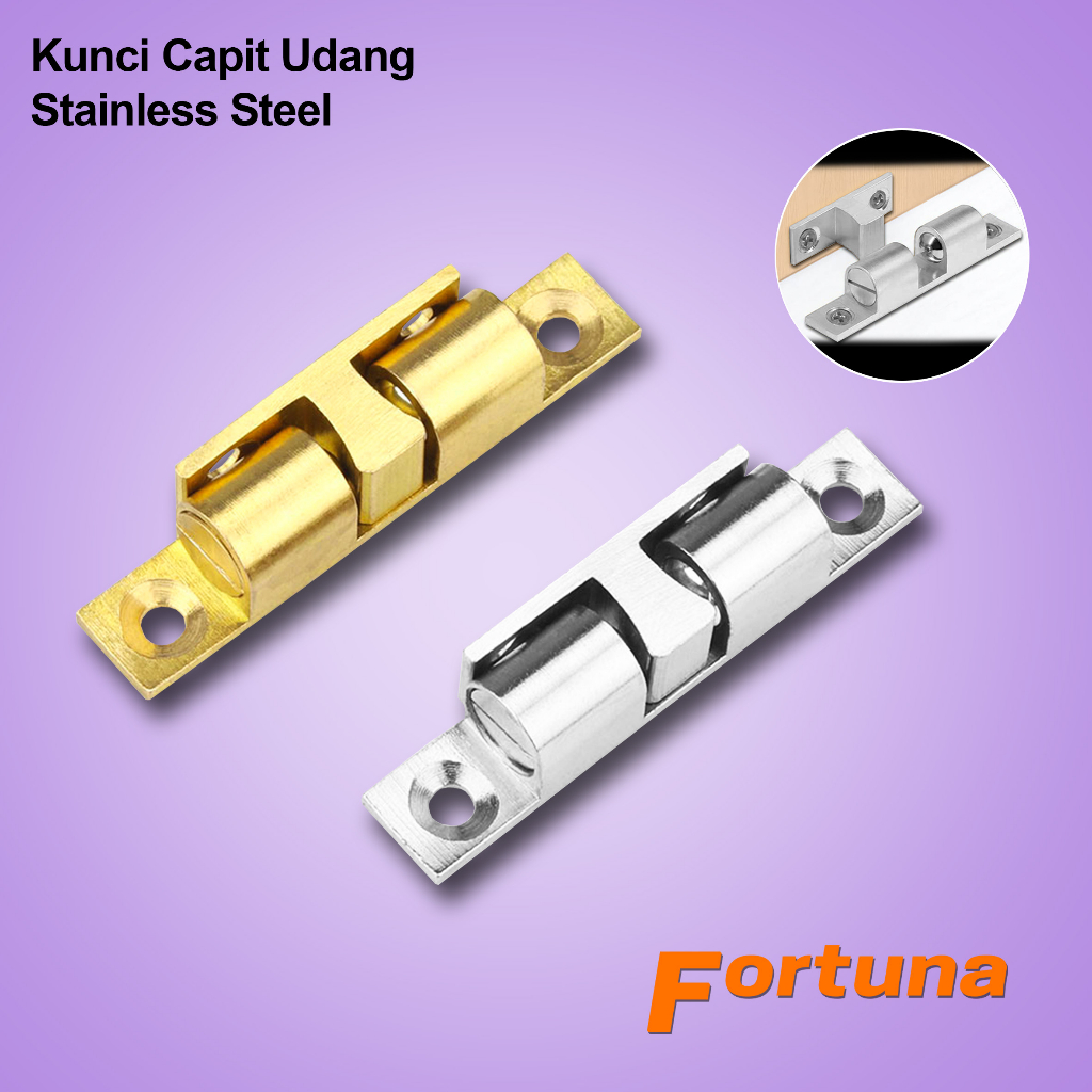 Jual FORTUNA Capit Udang Stainless / Automatic Claw Lock | Shopee Indonesia