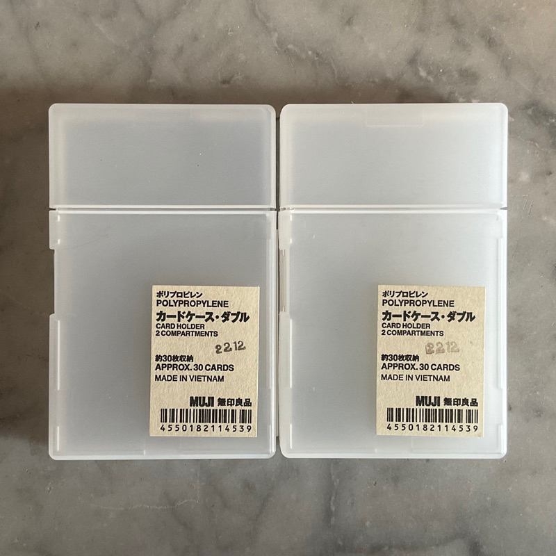 Jual MUJI JAPAN CARD HOLDER CASE CABLE KPOP PHOTOCARD BOX | Shopee ...