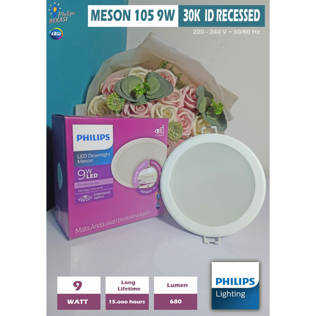Jual Philips Lampu Downlight LED 9 Watt 59449 Meson | Shopee Indonesia