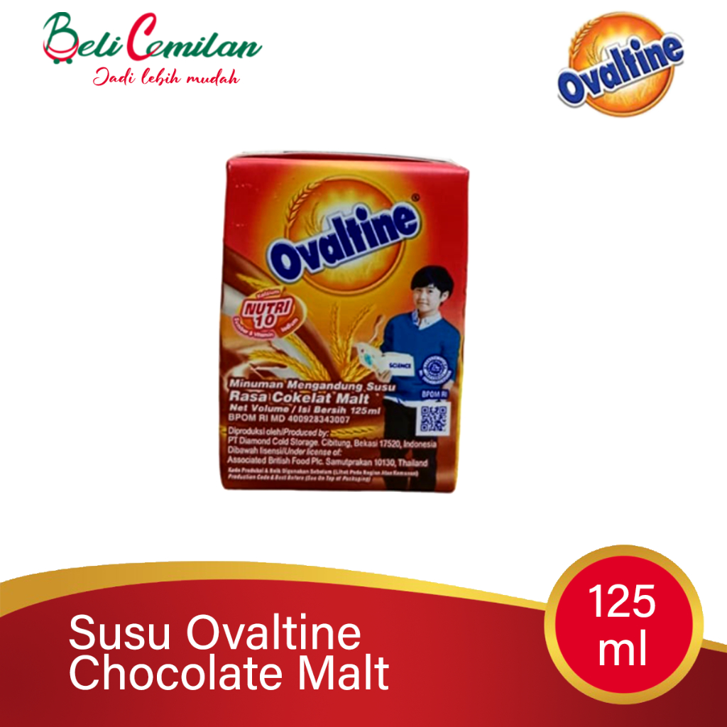 Jual Susu Ovaltine Chocolate Malt | Susu UHT Rasa Coklat Malt - Kemasan 125ml | Shopee Indonesia