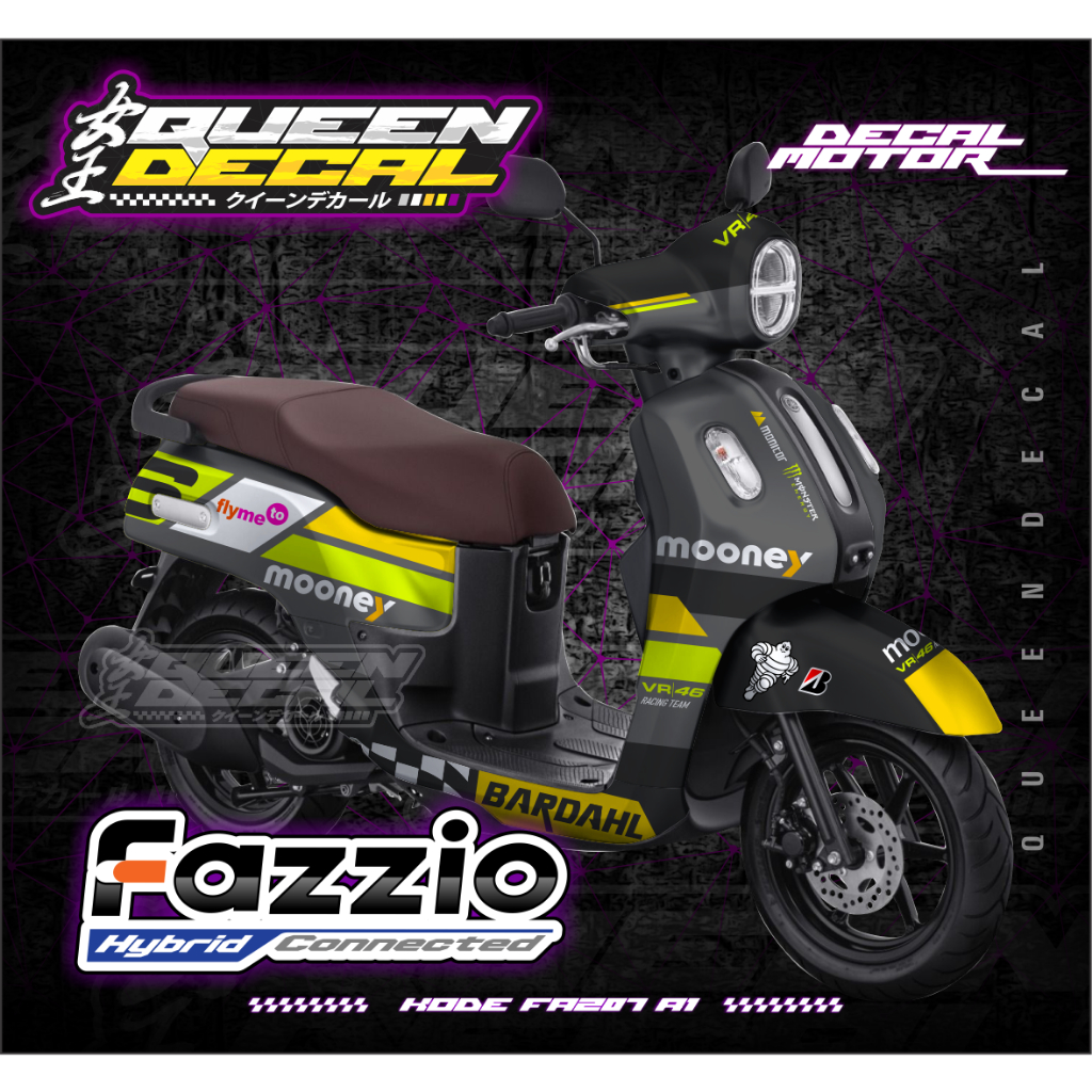 Jual STIKER FULLBODY MOTOR YAMAHA FAZZIO - CUSTOM RACING - FAZ07 ...