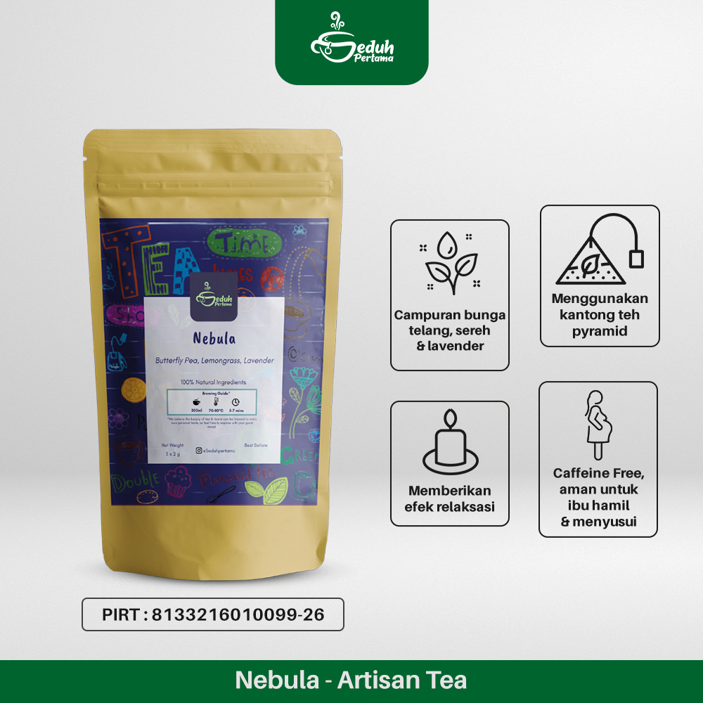 Jual Seduh Pertama Nebula | Artisan Tea Blend Premium Bunga Telang ...