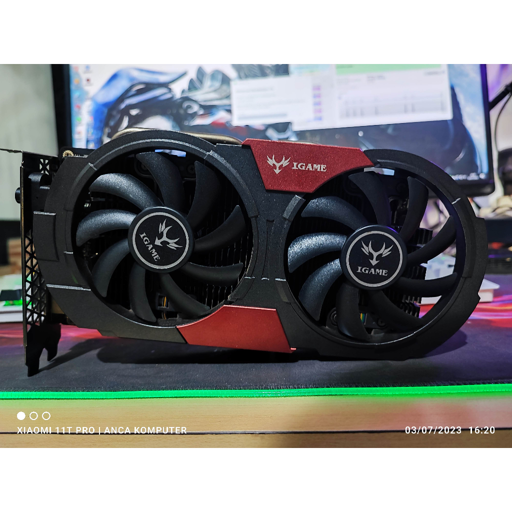 Jual Vga Colorful igame Gtx 1050ti u vulcan click oc 4gb 128bit ddr5 ...