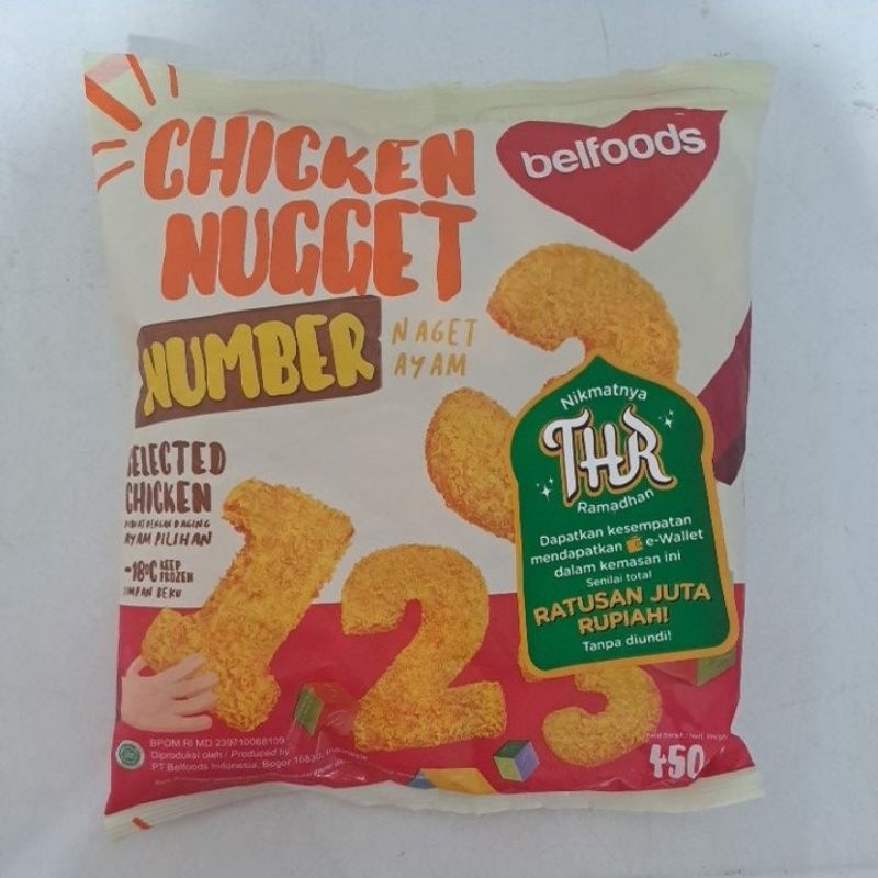 Jual Belfoods Nugget Number 500gr Naget Ayam Angka | Shopee Indonesia