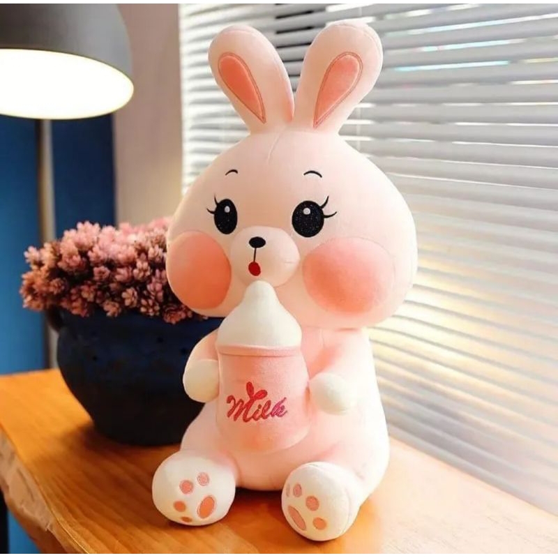 Jual Boneka rabbit pegang dot Boneka kelinci dot lucu mainan anak ...