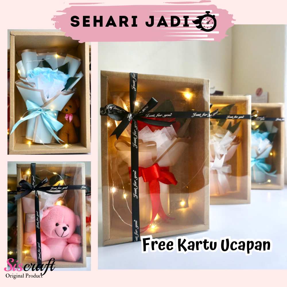 Jual Bouquet Flower Box | Gift Bucket Box / Kado Anniversary / Kado ...