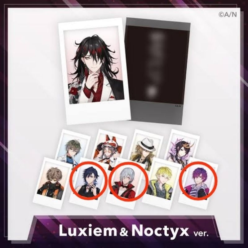 Jual Nijisanji EN Luxiem Noctyx Snapshot Card Polaroid Cheki Photocard | Shopee Indonesia