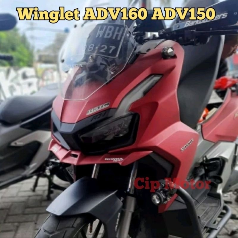 Jual Winglet ADV 150 ADV 160 Moncong ADV 150 ADV 160 Hitam Merah Putih ...