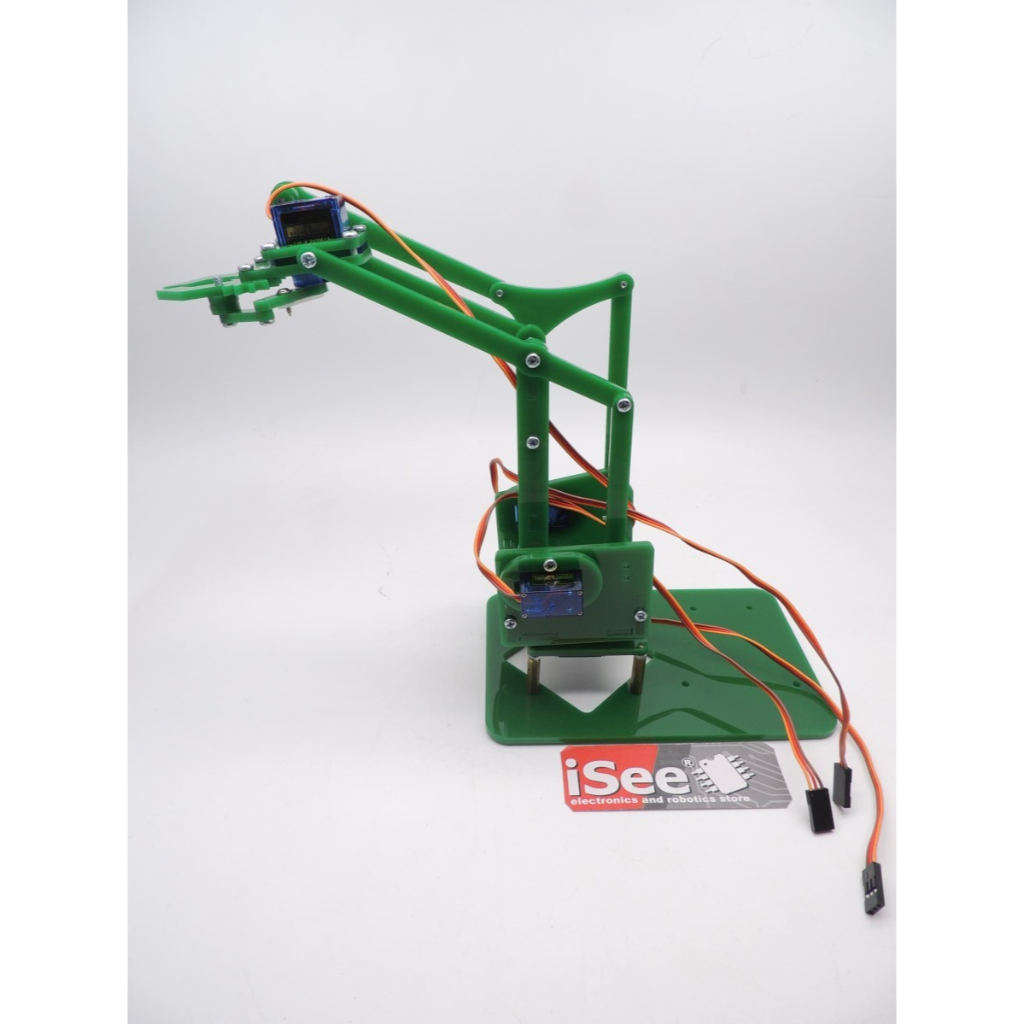 Jual Robot Arm Acrylic Diy Arm Akrilik Kit Rangka Lengan For Arduino 4