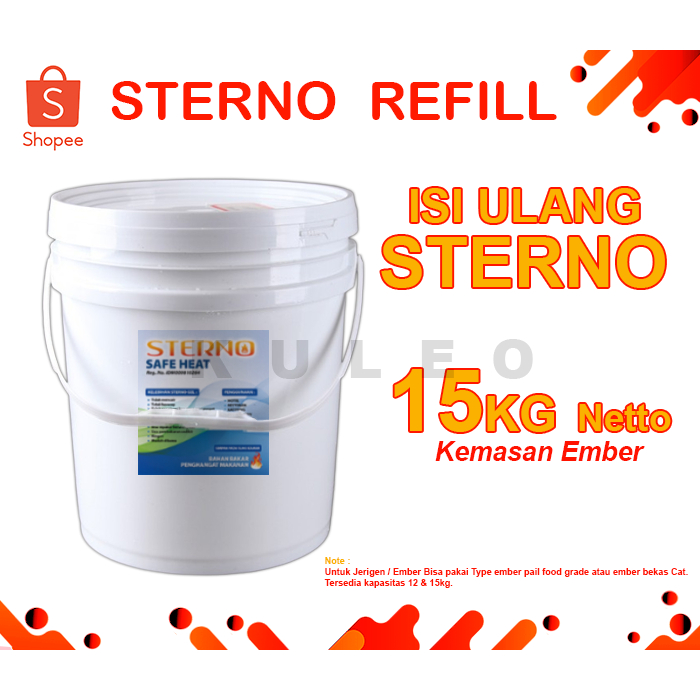Jual Sterno Gel refill isi ulang / Refill Sterno Jelly - Kemasan Ember ...
