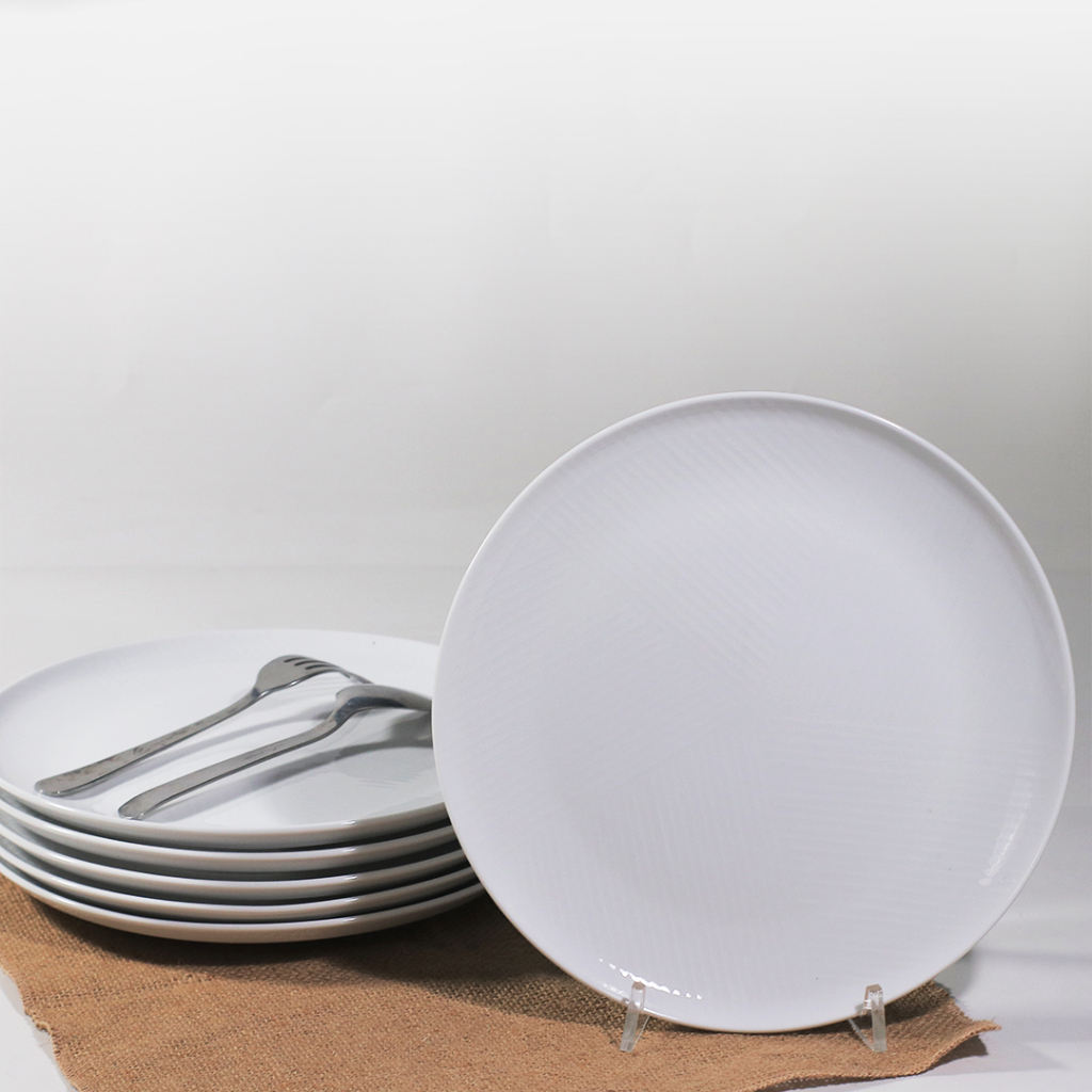 Jual Piring Makan Keramik 23.5CM / Piring Salad / Piring Cafe By Indo ...