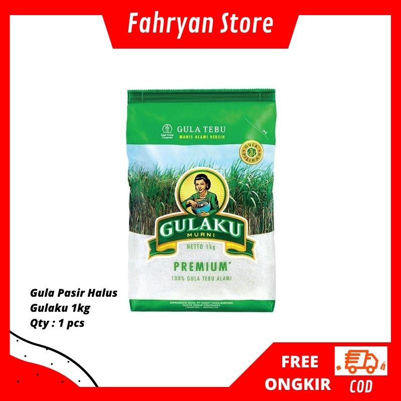 Jual Gula Pasir Gulaku Kemasan 1kg Gula Pasir Halus Gula Pasir Murni ...