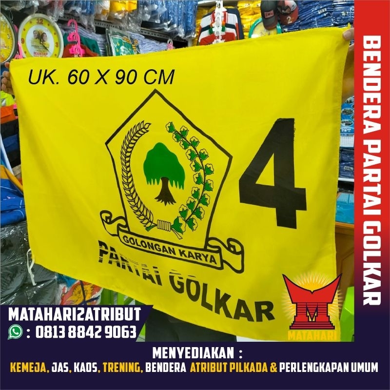 Jual bendera golkar 60 x 90 cm 100 lembar | Shopee Indonesia Jual bendera golkar 60 x 90 cm 100 lembar | Shopee Indonesia