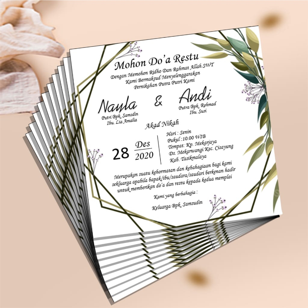 Jual CETAK UNDANGAN BESEK/SOROGAN/PUNJUNGAN PERNIKAHAN/KHITANAN ...