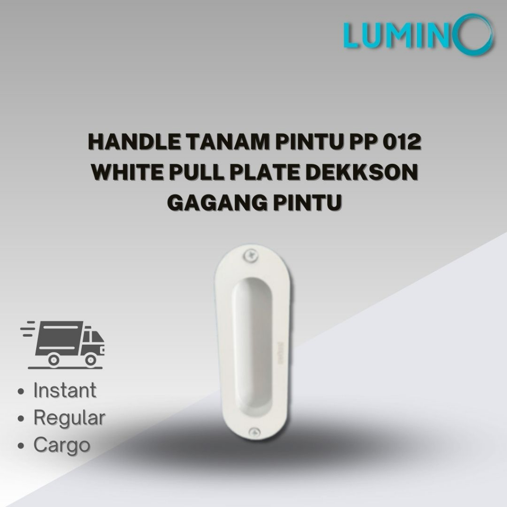 Jual Handle Tanam Pintu PP 012 White Pull Plate Dekkson Gagang Pintu ...