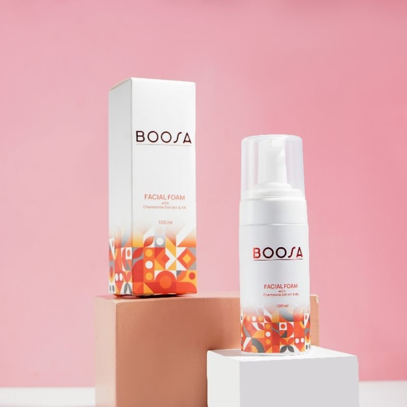Jual BOOSA Facial Foam with Chamomile Extract & HA | Shopee Indonesia