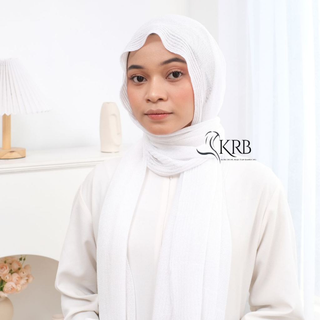 Jual KRB | Pashmina Gliter Rajut PUTIH - BROKEN WHITE - PUTIH PERAK ...