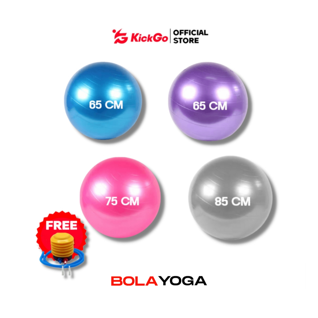 Jual KickGo Bola Yoga Olahraga Gymball Gym Ball Untuk Ibu Hamil 65cm 75cm 85cm | Shopee Indonesia